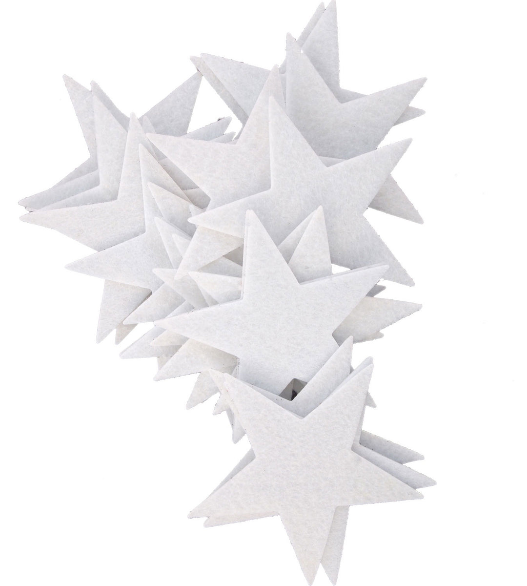 White Felt Star Stickers (1.5 to 3 Inch) – Playfully Ever After